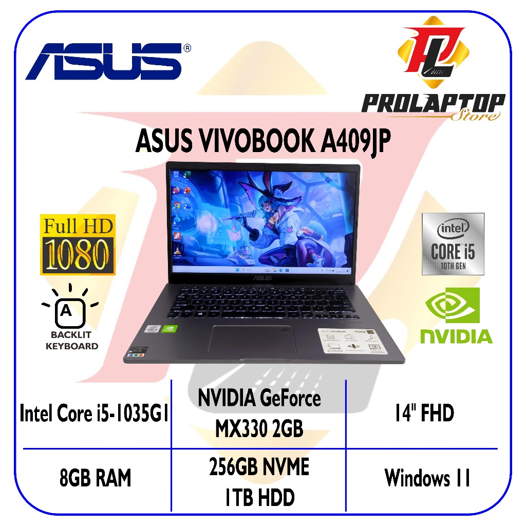 Jual Asus VIvoBook A409JP Intel Core i5-1035G1 NVIDIA MX330 RAM 8GB SSD ...