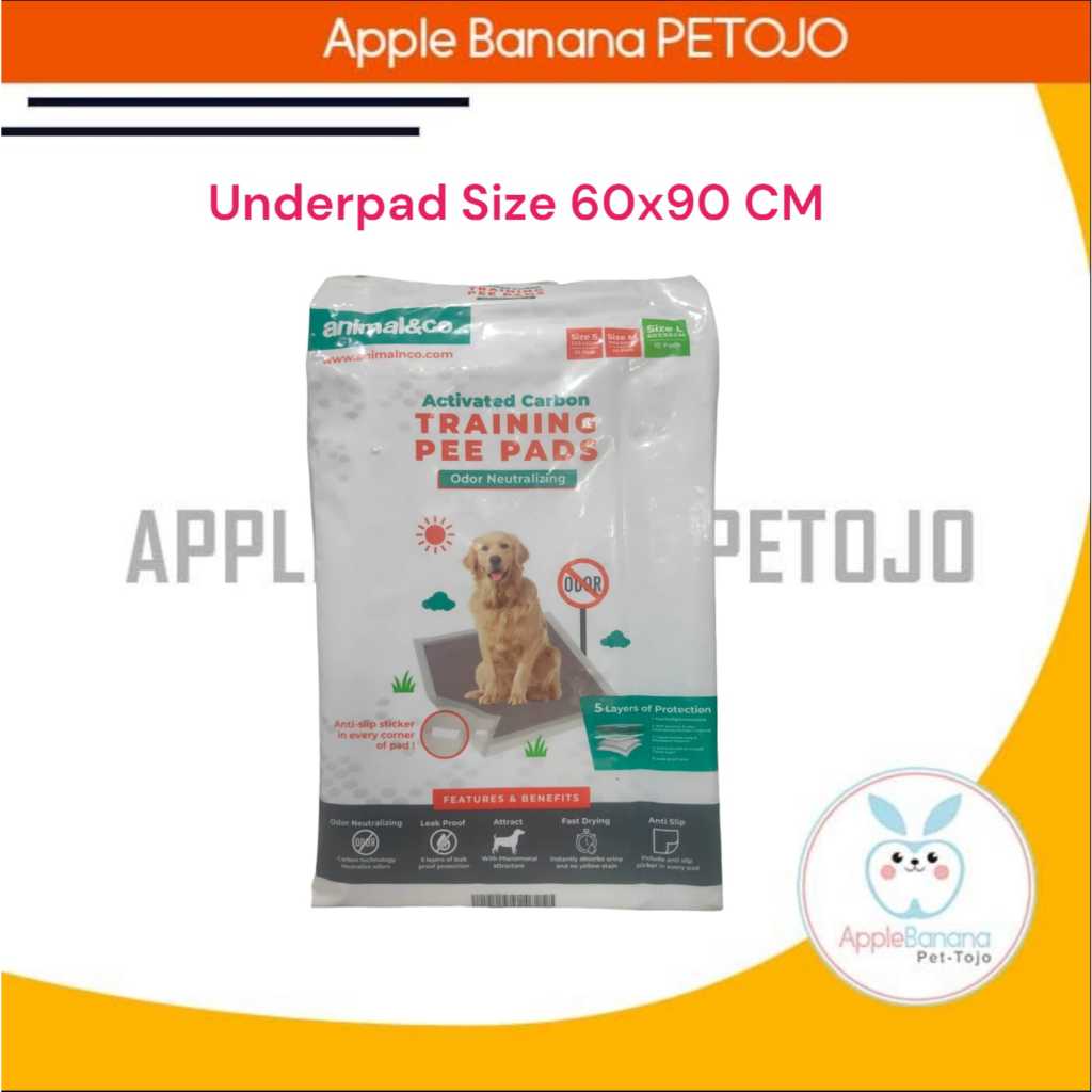 Jual underpad 60x90 training pad carbon alas kandang animal&co ( isi 10 ...