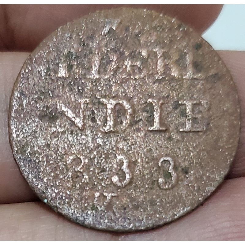 Jual 1 keping koin nederl indie 1833 v 1 cent u koleksi asli kuno ...