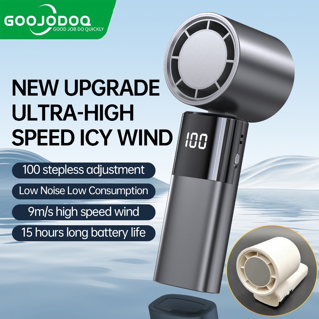 Jual Goojodoq 4000mAh High-speed kipas Mini Portable kipas angin 100 ...