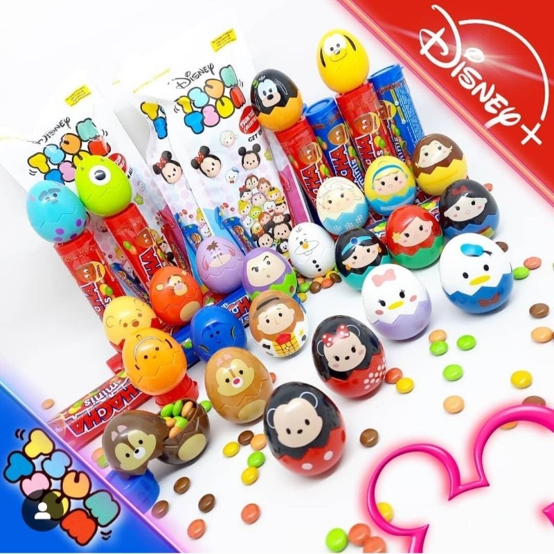 Jual TsumTsum EGG Surprise Disney ChaCha Chocolate Delvi Toy Figure ...