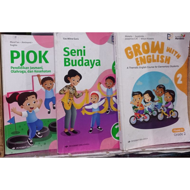 Jual PJOK. SENI BUDAYA. GROW WITH ENGLISH. KLS 2 SD KUMER BEKAS ...