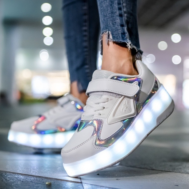 Jual KODE X6E9 Sepatu Roda Heelys LED Anak Pengisian USB Heelys ...