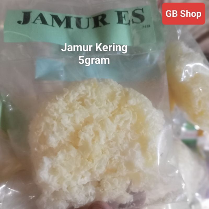 Jual Jamur es / jamur salju white/ jamur putih/ jamur Kering 5gr ...