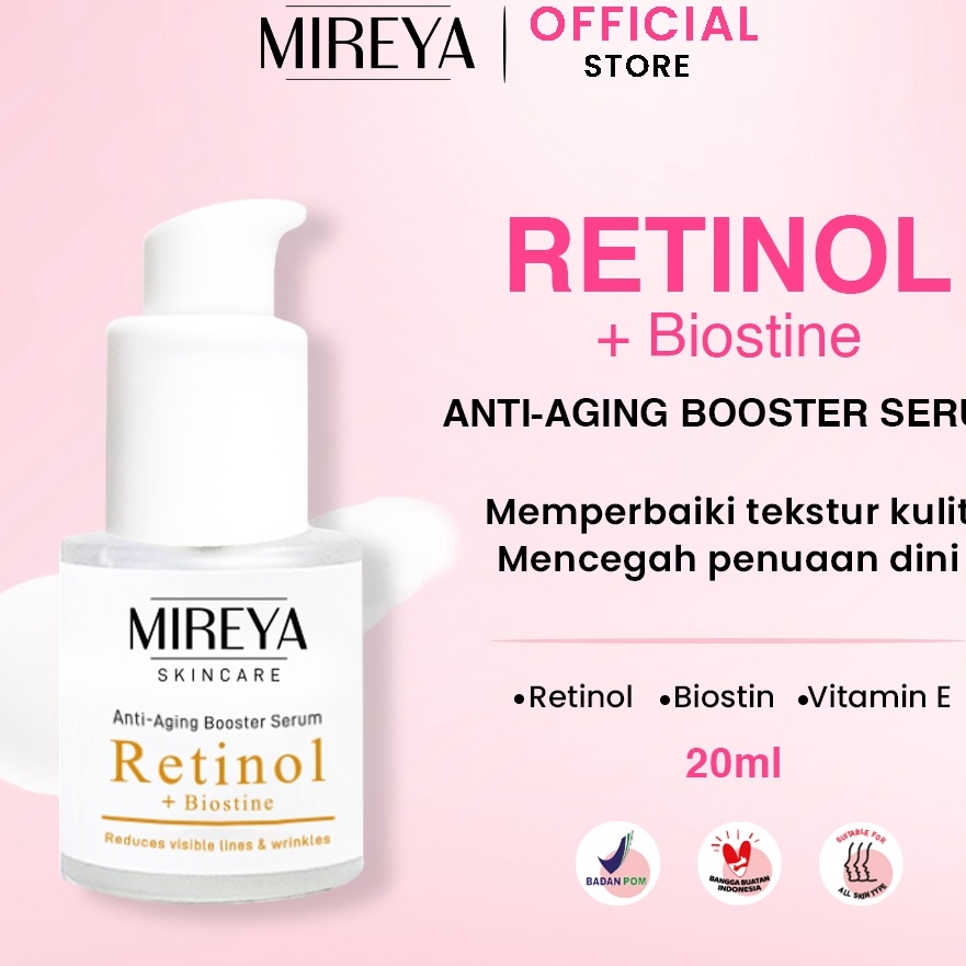 Jual Limit Mireya Retinol Biostine Anti Aging Booster Serum Retinol Serum With Vitamin E ...