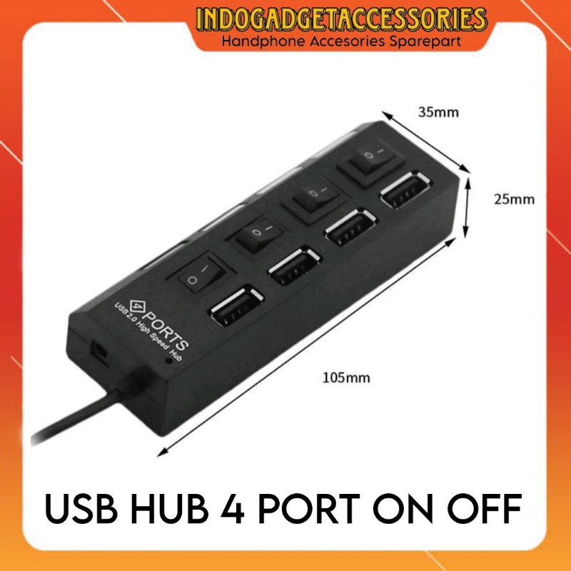 Jual USB HUB 4 PORT ON OFF | Shopee Indonesia