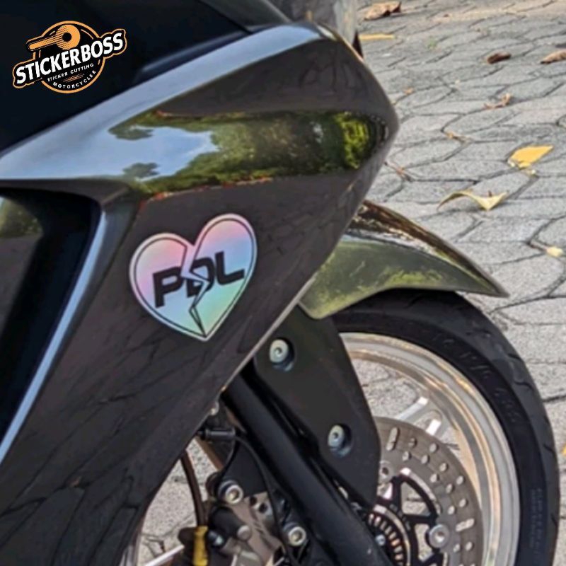Jual Sticker Cutting PDL Love Heartbreak - Sticker Cutting Hologram ...