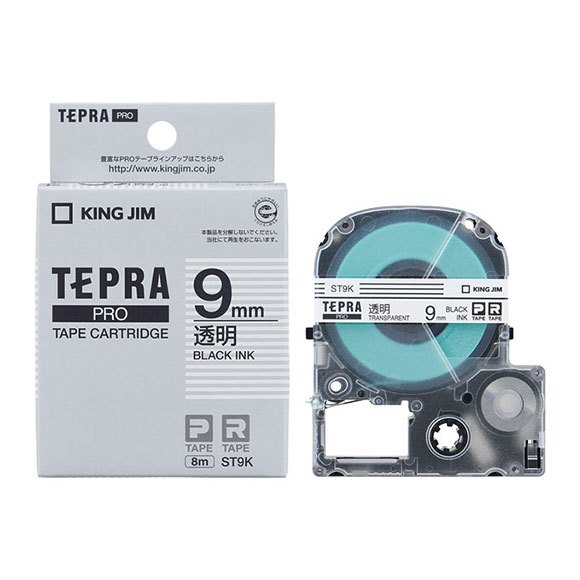 Jual KING JIM Tepra PRO Cartridge 9mm x 8m Transparant Label/Black Text ST9K | Shopee Indonesia