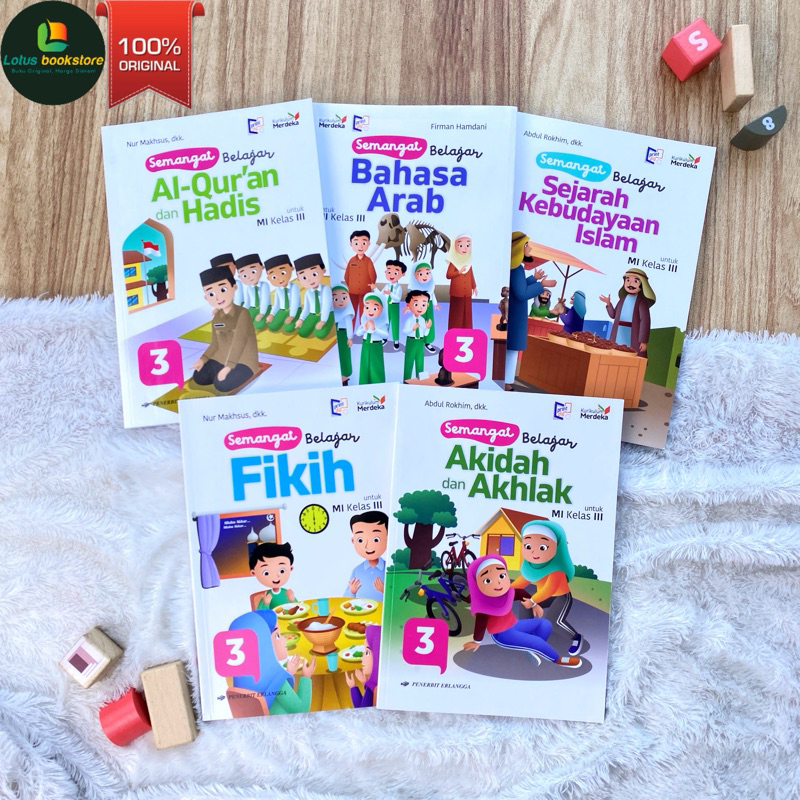 Jual Seri Semangat Belajar MI Kelas 3 - B.Arab/Fikih/Akidah Akhlak/Quran Hadits/SKI - Kurikulum ...