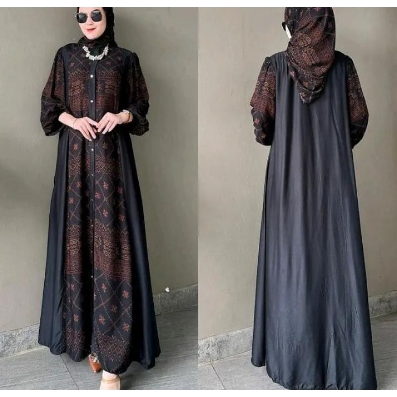 Jual Gamis Set Hijab Segi Empat gamis trend lebaran 2025 | Shopee Indonesia
