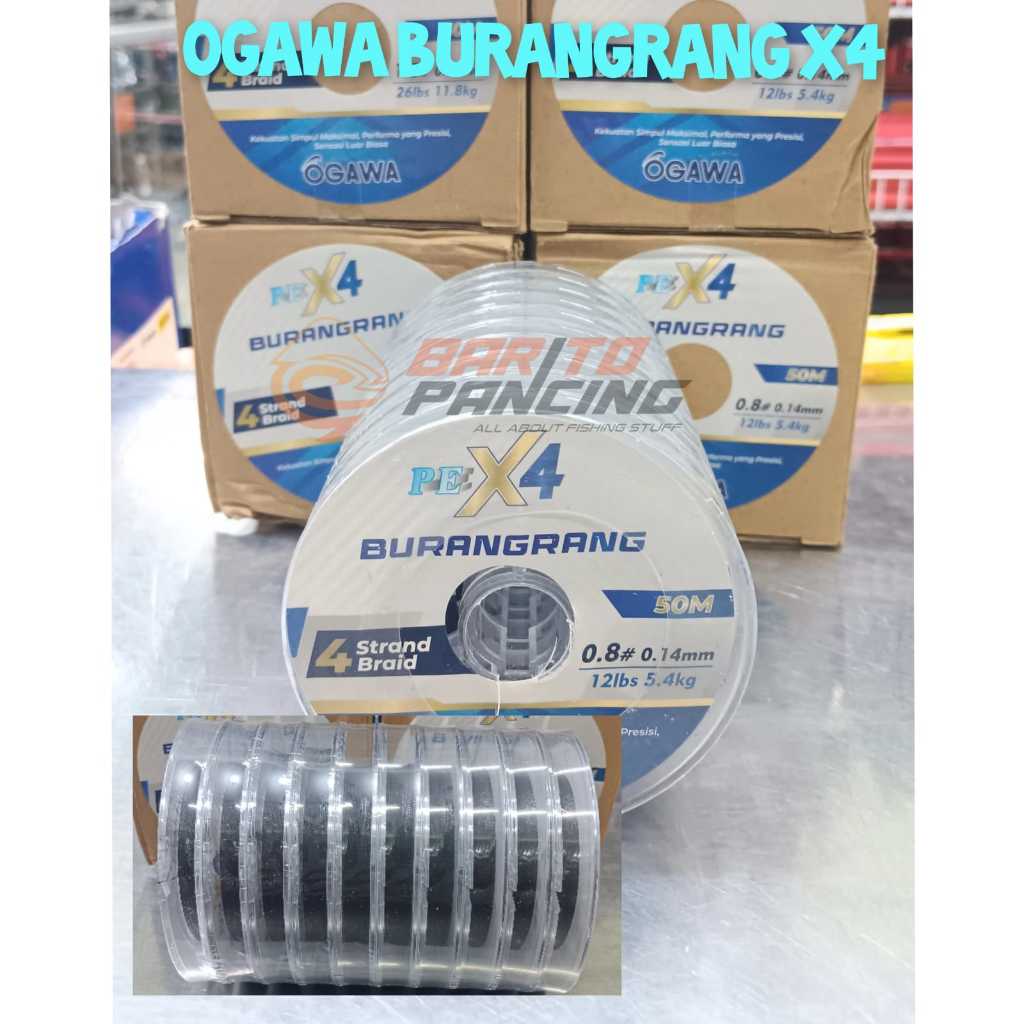 Jual Benang PE Ogawa Burangrang x4 Isi 50 meter | Shopee Indonesia
