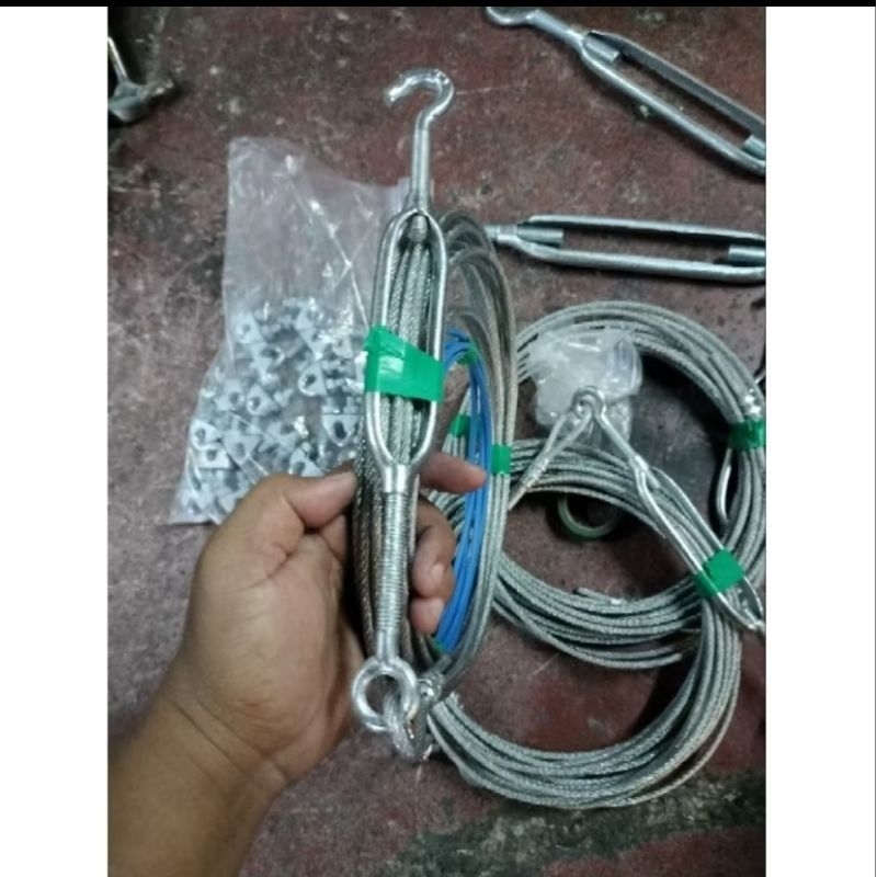 Jual sling pvc 2mm press kanan dan kiri panjang jadi 20m | Shopee Indonesia