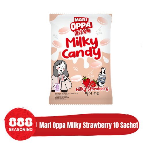 Jual MILKY OPPA MILKY STRAWBERRY 10 Sachet | Shopee Indonesia