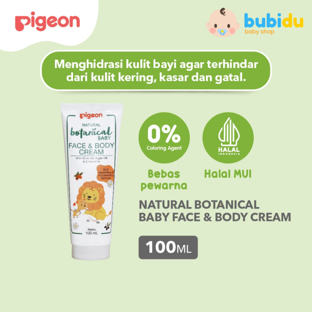 Jual PIGEON Botanical body & face cream Krim Bayi | Handbody Skincare ...