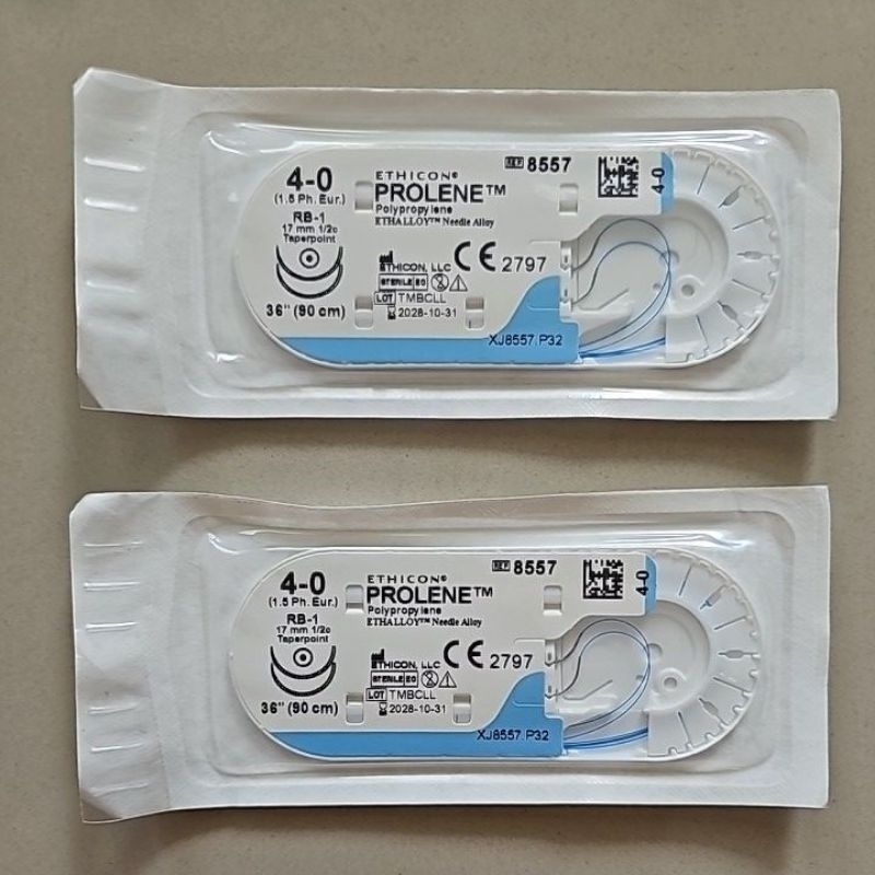 Jual Prolene 4-0 8557 / Benang Operasi Bedah / Benang Ethicon | Shopee ...