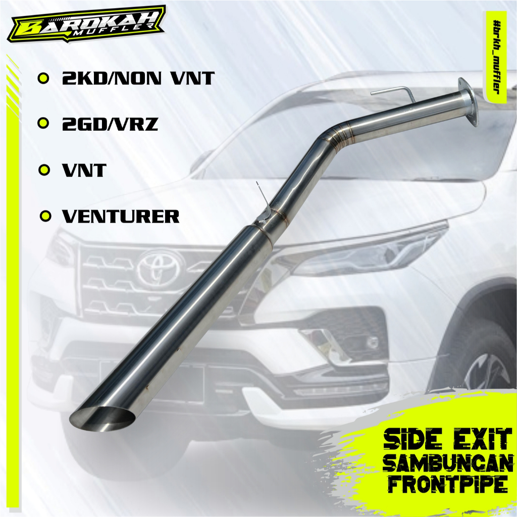 Jual KNALPOT BOLTON SIDE EXIT INNOVA FORTUNER 2KD/NON VNT/2GD/VRZ/VNT ...