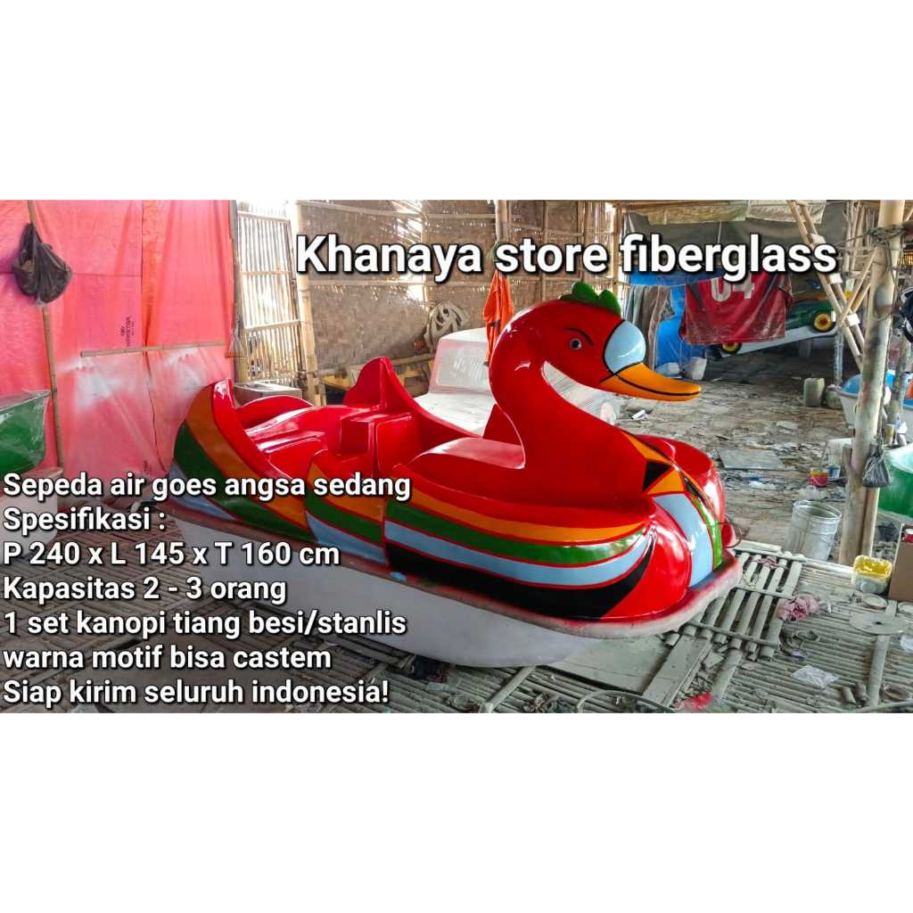 Jual Sepeda air goes angsa merah_Perahu goes angsa merah_Sepeda air ...