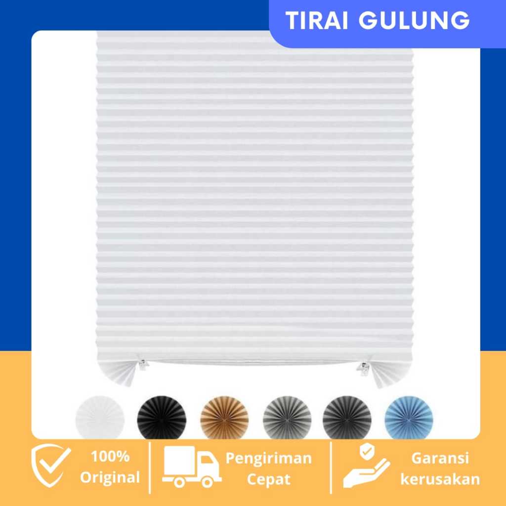 Jual Pleated Fabric - Cordless - Tirai Minimalis - Tirai Tempel Jendela ...