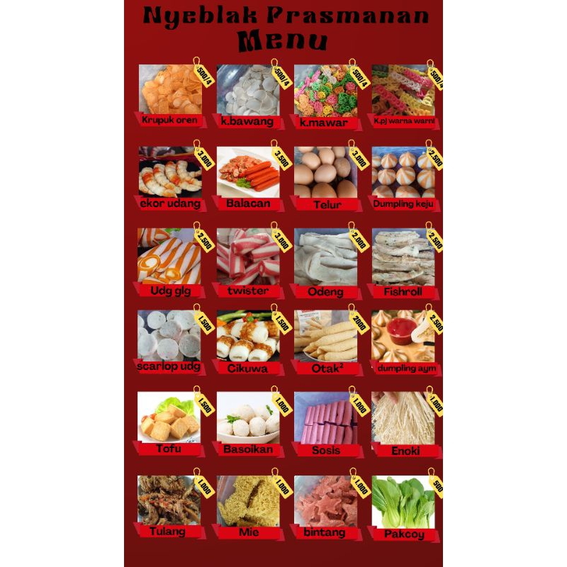 Jual seblak prasmanan instan bebas pilih topping toping suka suka ...