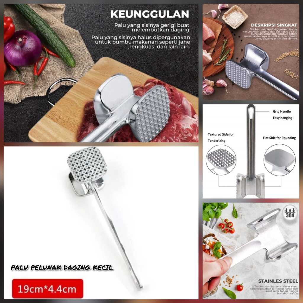 Jual Palu Pelunak Daging/Meat Hammer Tenderizer Pelembut Pengempuk ...