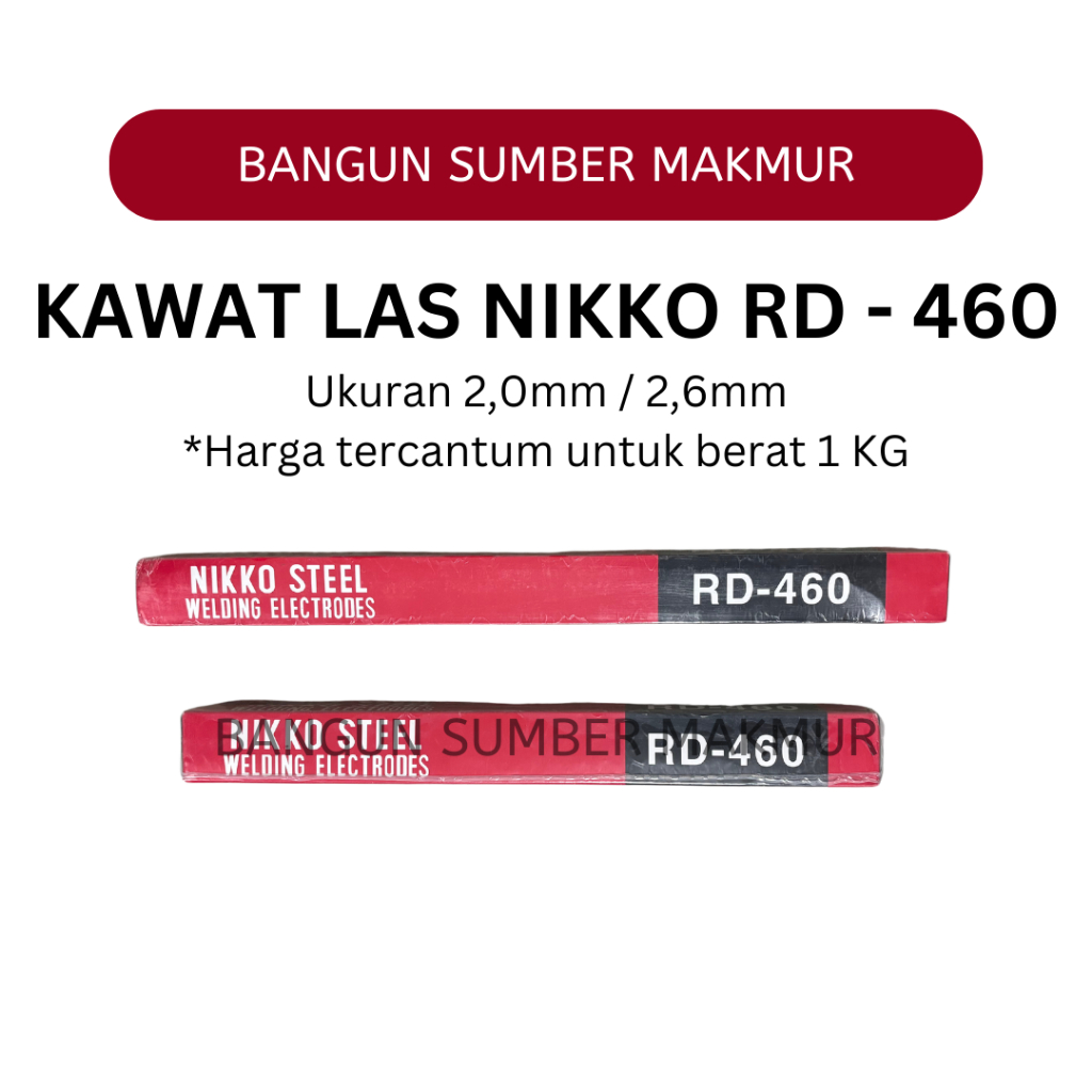 Jual Kawat Las RD 460 1KG/2,0mm/2,6mm/Nikko Steel/Welding Electrodes ...