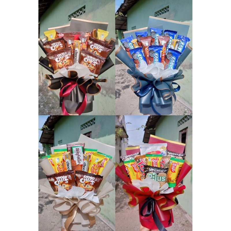 Jual BUKET SNACK / BUCKET SNACK WISUDA SEMPRO ULANGTAHUN / BUKET ...