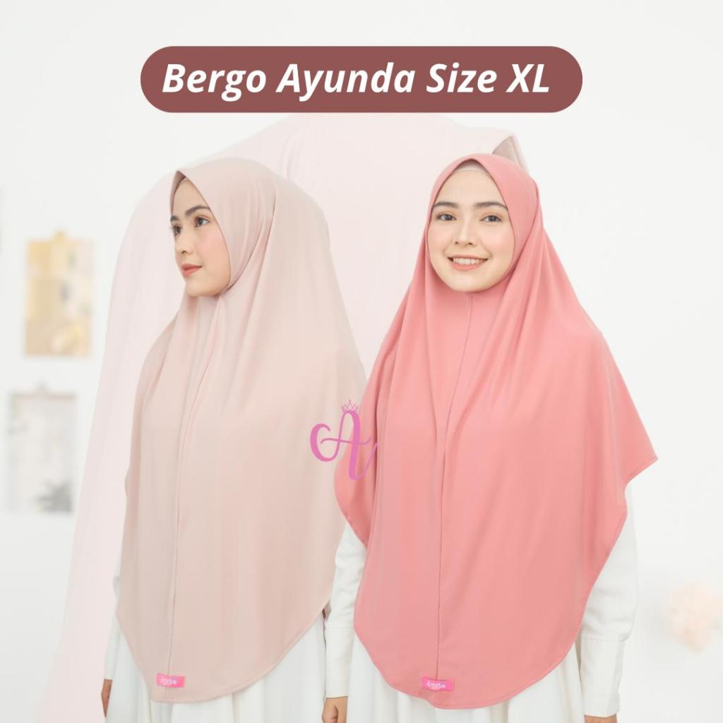 Jual Hijab Bergo Instan Dewasa Size XL Non Pet Stella Premium Ayunda By ...