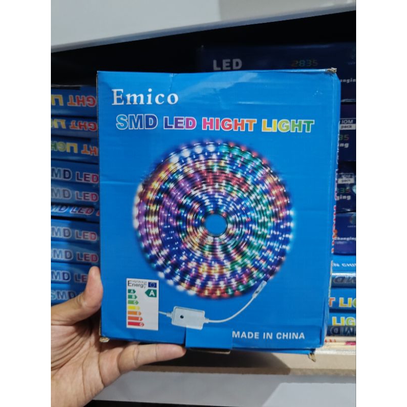 Jual Lampu LED 10M Strip selang MERK EMICO ASLI SMD HIGHT LIGHT 10 ...