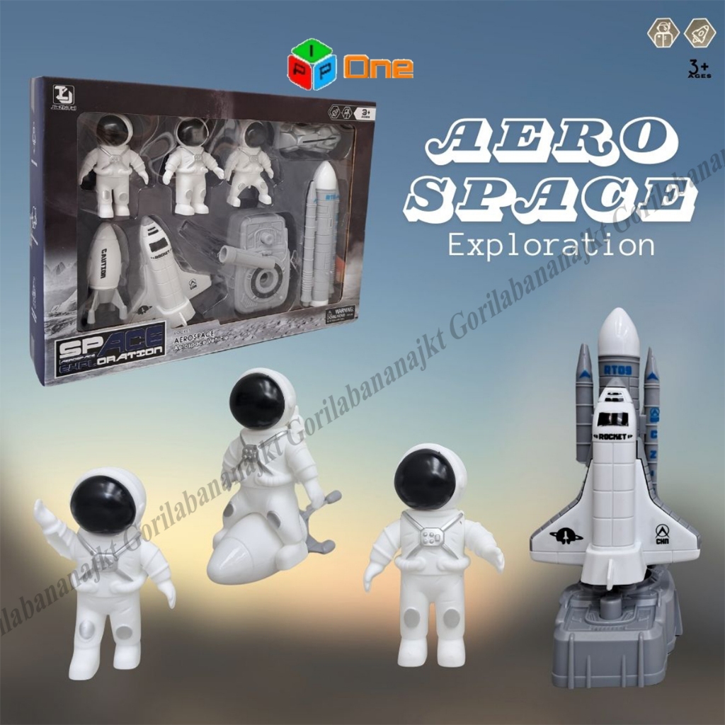 Jual Mainan anak aerospace rocket astronot roket space exploration ...
