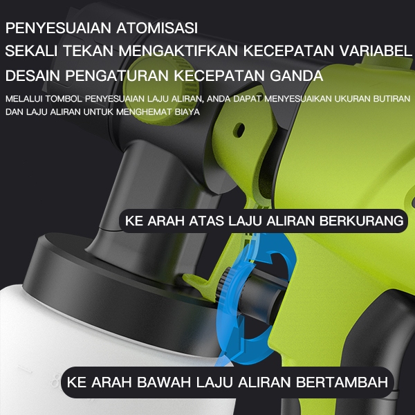 Jual ZPER Pistol semprot litium 400W Electric Spray Gun 800ml Alat ...
