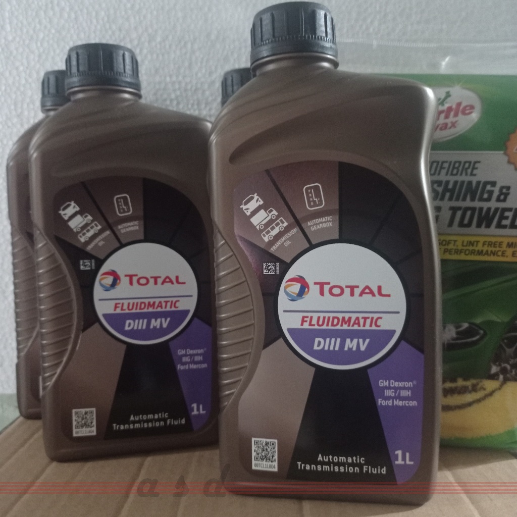 Jual PAKET 4 Liter Fluidmatic Oli Transmisi Matic TOTAL ATF Dexron III | Shopee Indonesia