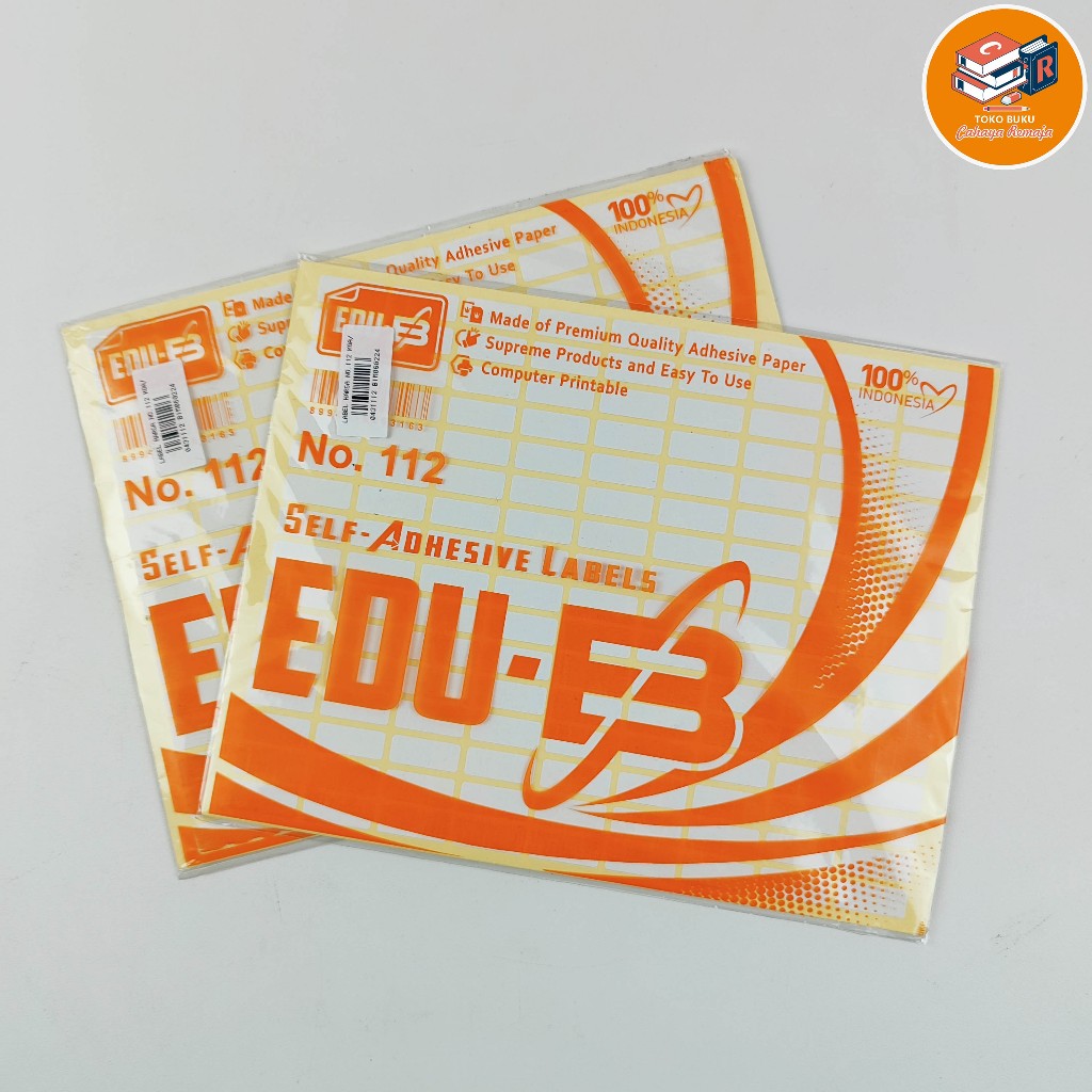Jual Stiker Label harga Edu-b No 112 5Pak isi 50 Lembar Label undangan ...
