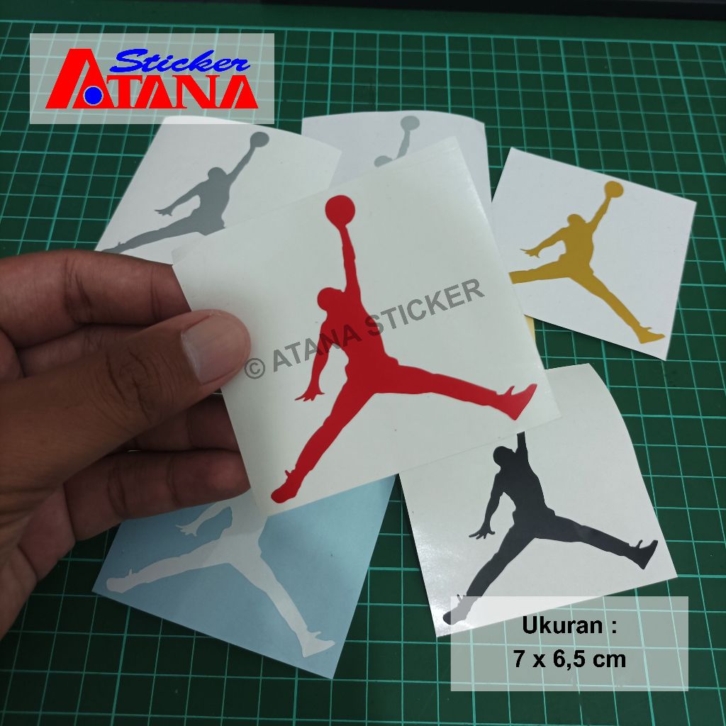 Jual Stiker Cutting Michael Jordan Logo Emblem Jumpman Basket Air ...