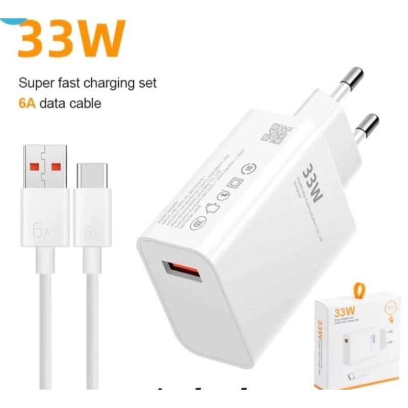 Jual BATAM SHOPPING MALL (PUR) CHARGER XIAOMI 33W MICRO / TYPE C CAS HP ...