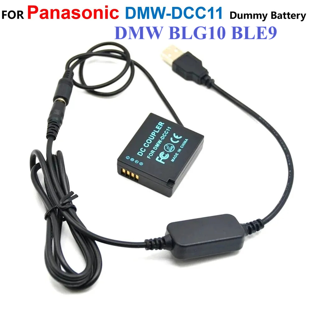 Jual USB Power Kit DMW DCC11 DC Coupler Dummy Battery DMW-BLG10 BLE9 Panasonic Lumix | Shopee ...