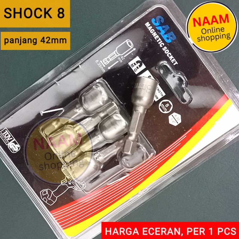 Jual (8x42) MATA SHOCK 8 - MATA BOR ROOFING 8MM - KUNCI MATA ROOFING ...