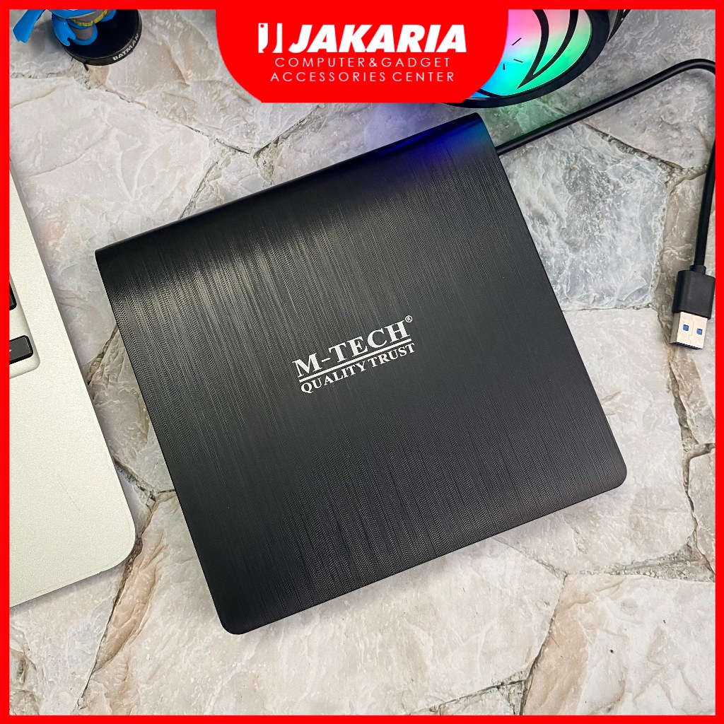 Jual M-Tech DVD-RW External Portable Slim USB 3.0 CD Rom Eksternal CD ...