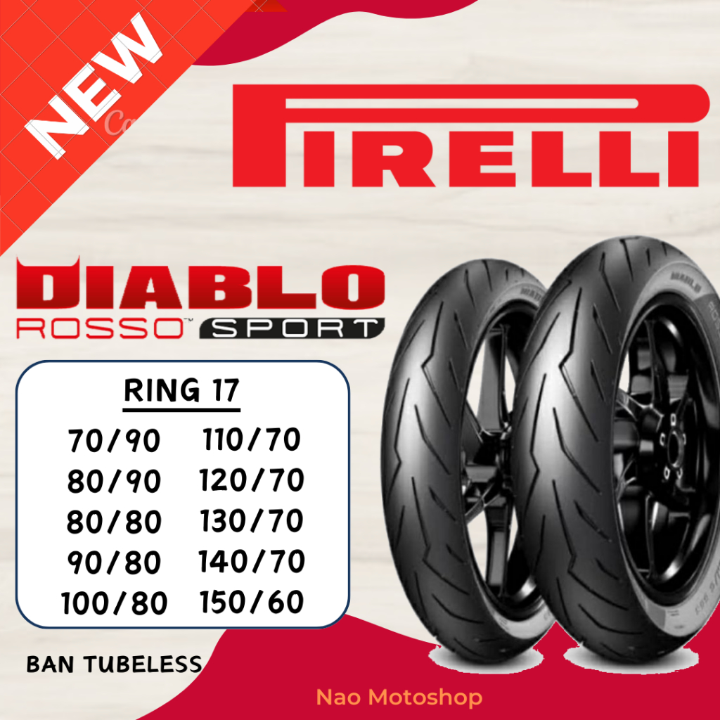 Jual [FREE WRAPPING] BAN TUBELESS PIRELLI DIABLO ROSSO SPORT RING 17 80 ...
