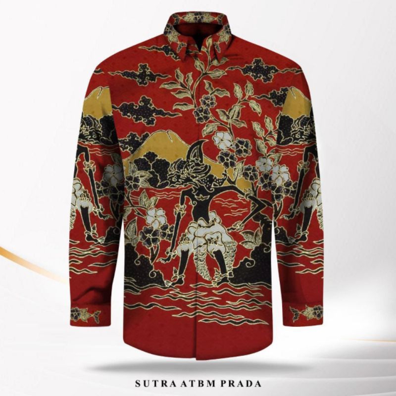 Jual kain batik tulis pria bahan sutera prada. batik tulis sutera atbm ...