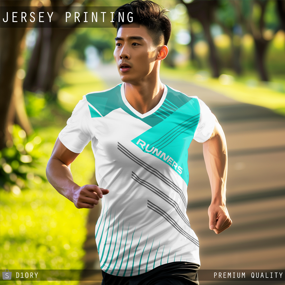 Jual Jersey Baju Pelari Wanita 44 Kaos Running Unisex Dry Fit Pakaian ...