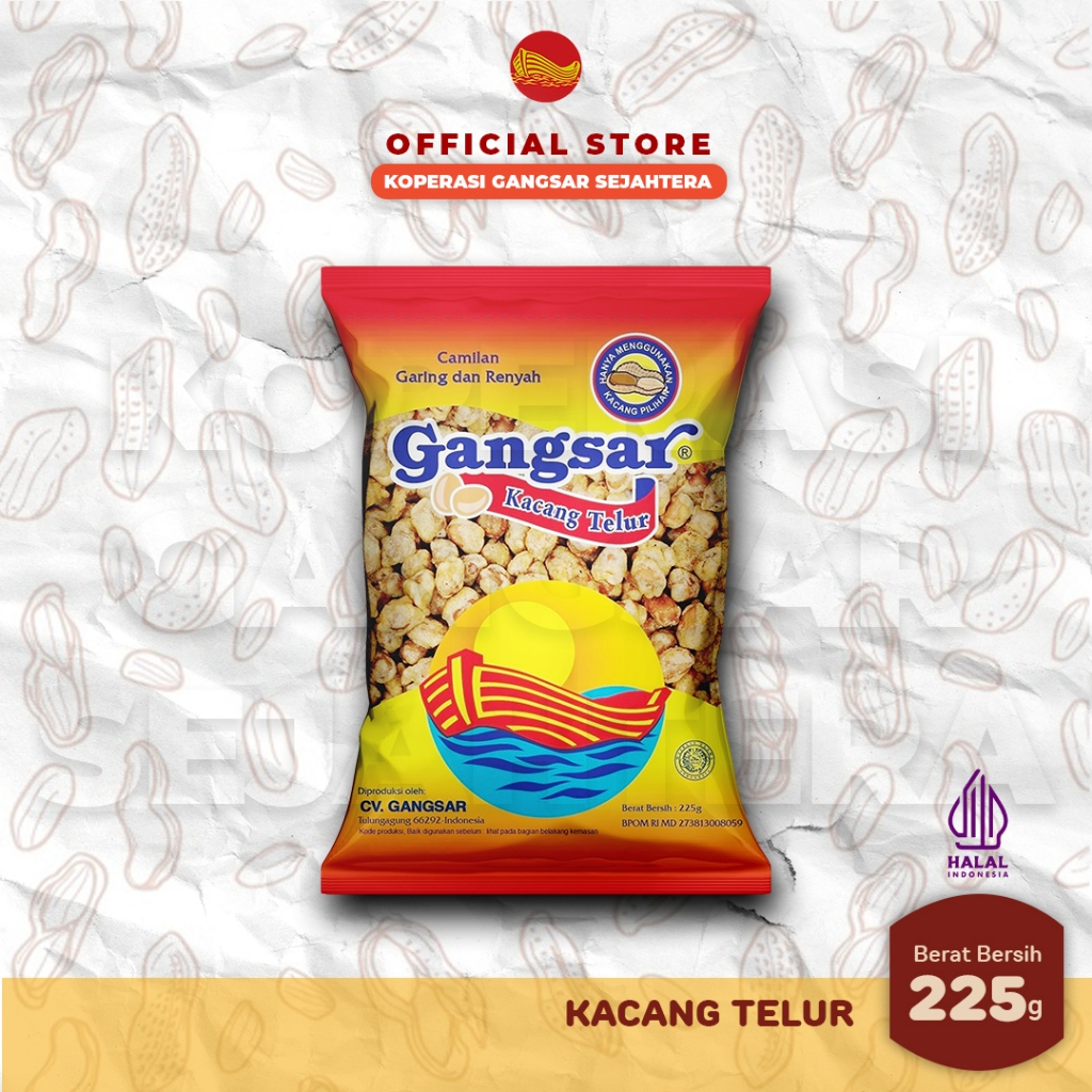 Jual KACANG TELUR GANGSAR 225GR | Shopee Indonesia