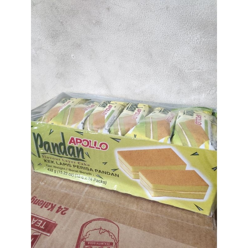 Jual Apollo Pandan Cake Lapis Rasa Pandan | Shopee Indonesia