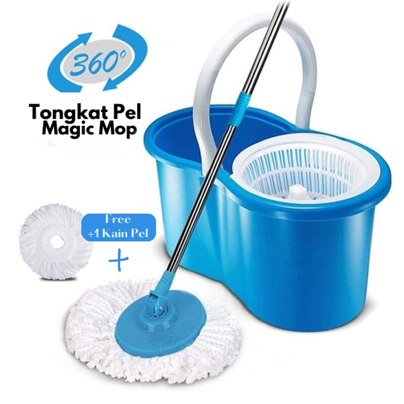 Jual Rotary Mop Alat Pel/ Set Ember Alat Pel Praktis / Super Mop Dengan ...
