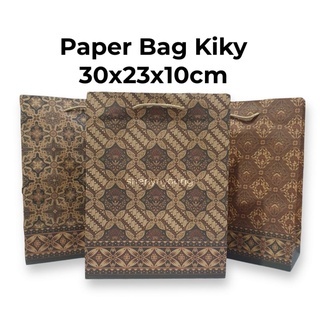 Jual [ISI 10] Paper Bag Batik Kiky Sedang (30x23x10cm) Tas Kertas Batik ...