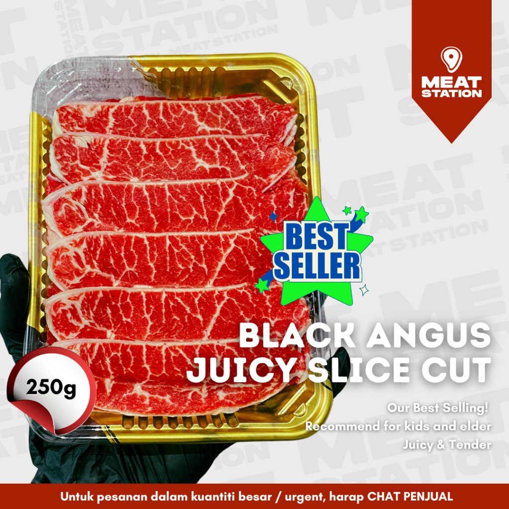 Jual Black Angus Slice Tipe 02 - Juicy Textured / Daging Slice US Black ...