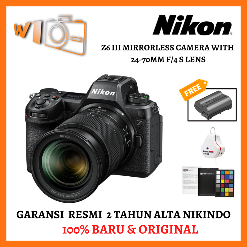Jual Nikon Z6 Mark III Kit 24-70mm f4 Mirrorless Camera GARANSI RESMI ...