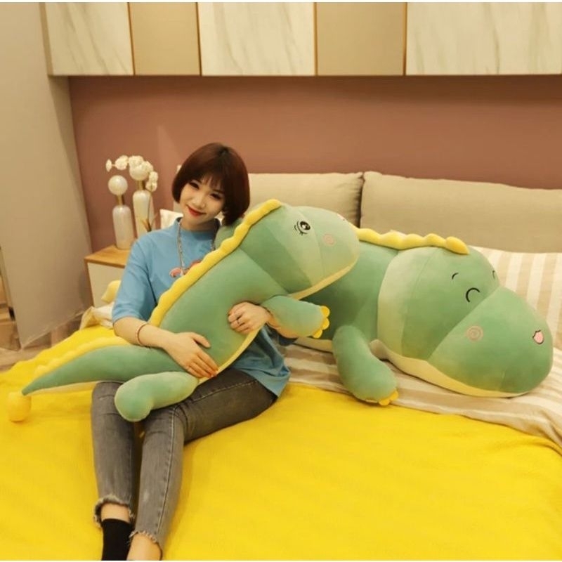 Jual Boneka Guling Buaya Lucu Panjang 80cm bahan halus berkualitas SNI ...