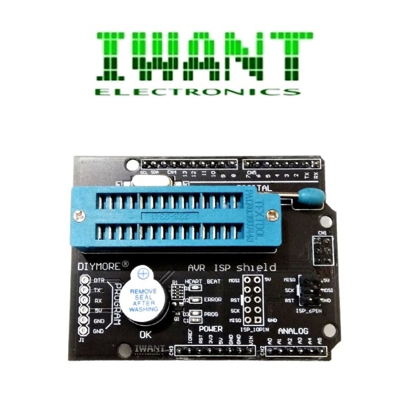 Jual Avr Isp Shield Burning Bootloader Downloader Programmer Atmega328 Atmega328p Arduino
