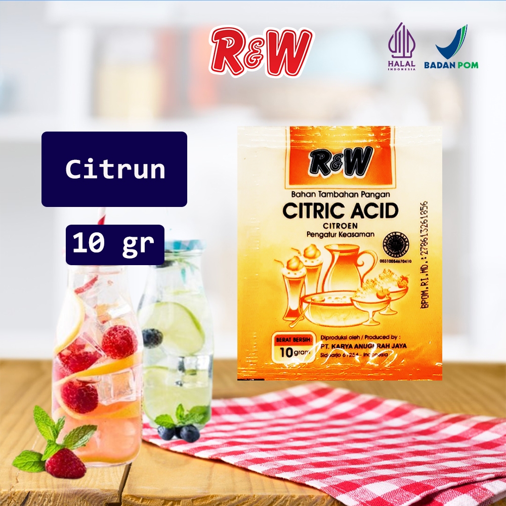 Jual Citric Sitrun Citrun Acid Asam Sitrat Rajawali R&W RW 10 g ...