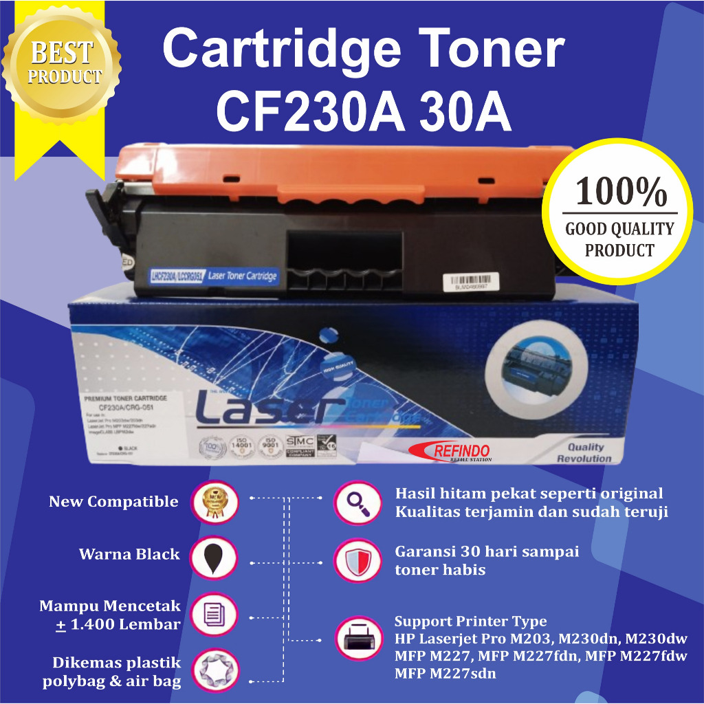 Jual Toner Compatible 30A For CF230A | Shopee Indonesia